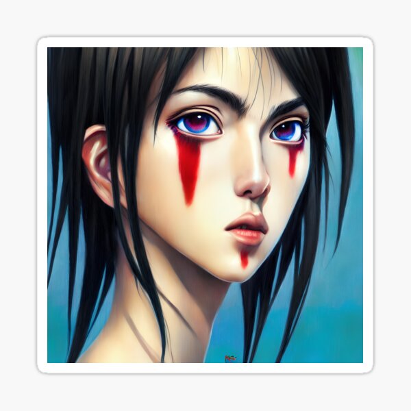 "Portrait anime 4k" Sticker for Sale by ArtisticVlad | Redbubble