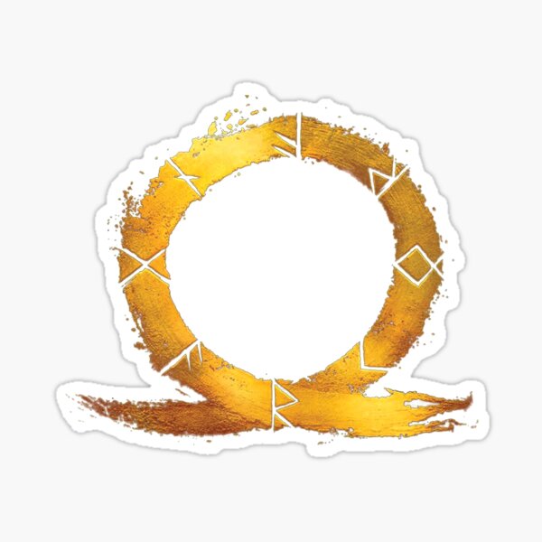 "Gold God Of War Ragnarok HD Logo " Sticker for Sale by HarshalPardeshi ...