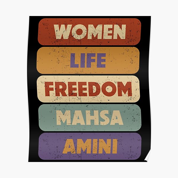 "Mahsa Amini | Women Life Freedom | Mahsaamini" Poster for Sale by ...