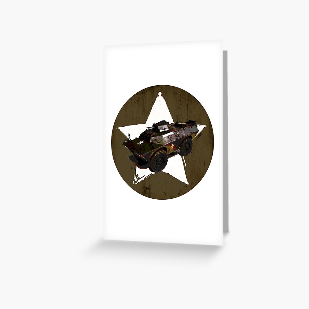 "Cadillac Gage Commando M706 US Army star worn" Greeting Card for Sale ...