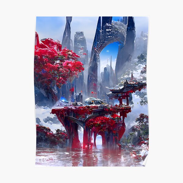 "Advanced civilizations Sci-fi " Poster for Sale by manacosmicdance ...