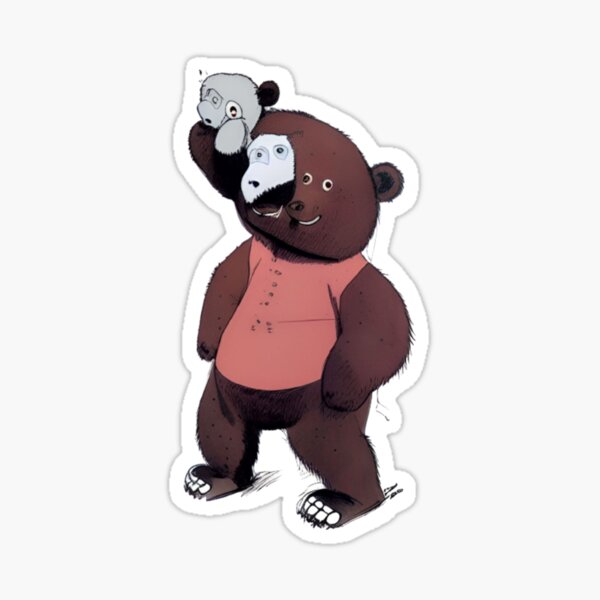 "Teddy's going through a phase" Sticker for Sale by DrGin-and-Juice ...