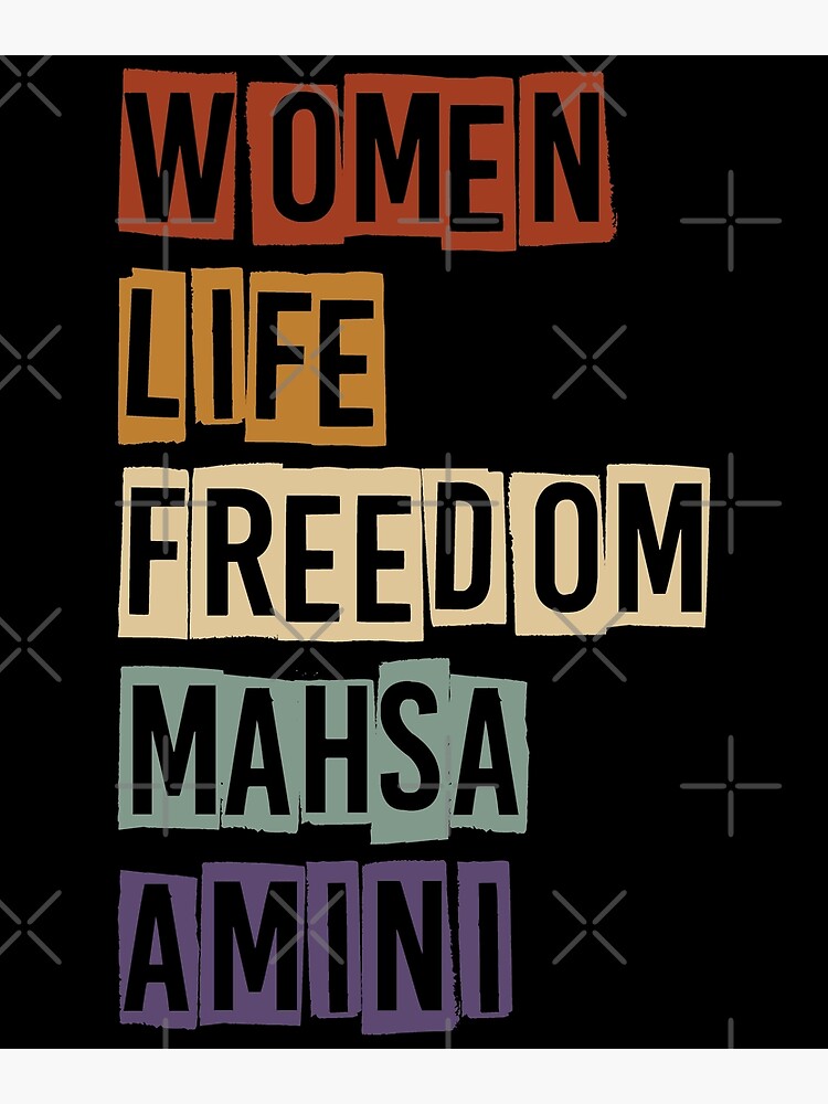 "Mahsa Amini | Women Life Freedom | Mahsaamini" Poster for Sale by ...