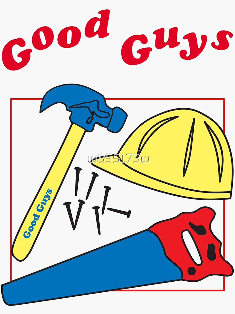 "Good Guys Child's Play Chucky - Killer Doll - Construction" Sticker ...