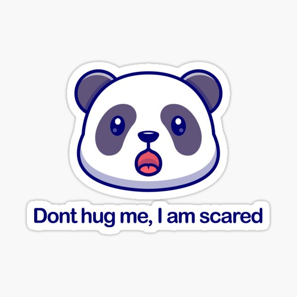 " Don't hug me i'm scared panda new tee 2022" Sticker for Sale by ...