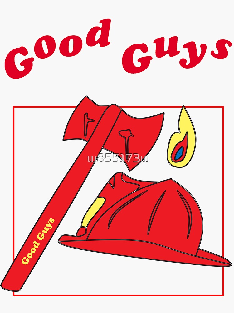 "Good Guys Child's Play Chucky - Killer Doll - Fireman" Sticker for ...