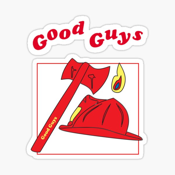 "Good Guys Child's Play Chucky - Killer Doll - Fireman" Sticker for ...