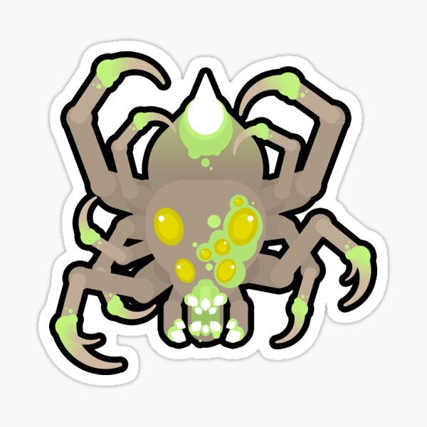 "Sick Spider " Sticker for Sale by WeavingDose | Redbubble