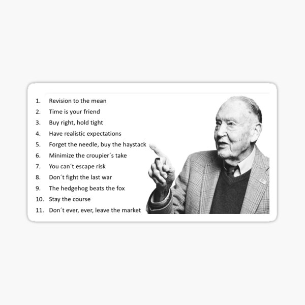 "John "Jack" Bogle" Sticker for Sale by SempAugustus | Redbubble