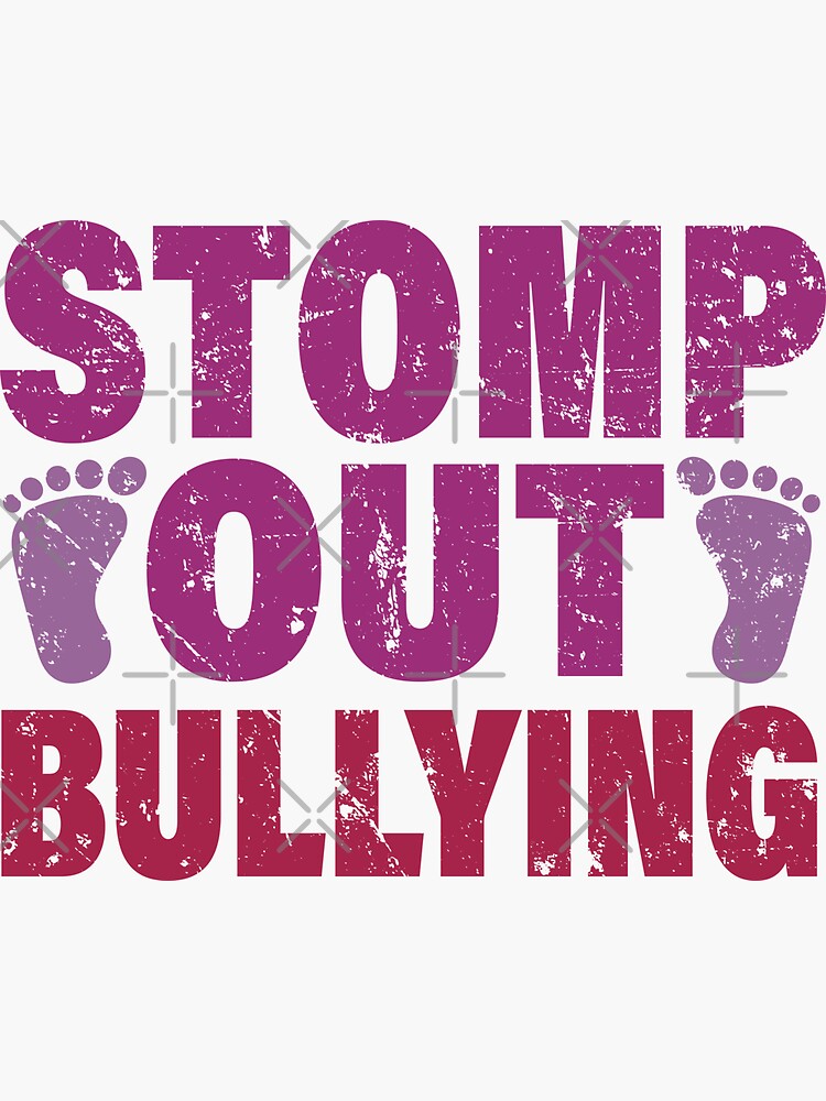 "stomp out bullying" Sticker for Sale by Sankrone | Redbubble