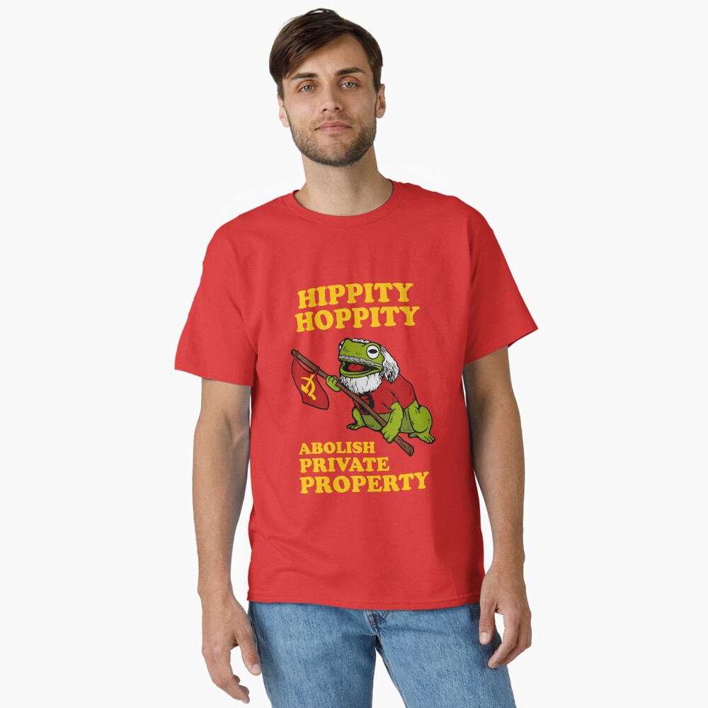 "Hippity Hoppity Abolish Private Property" Sticker for Sale by Michael ...