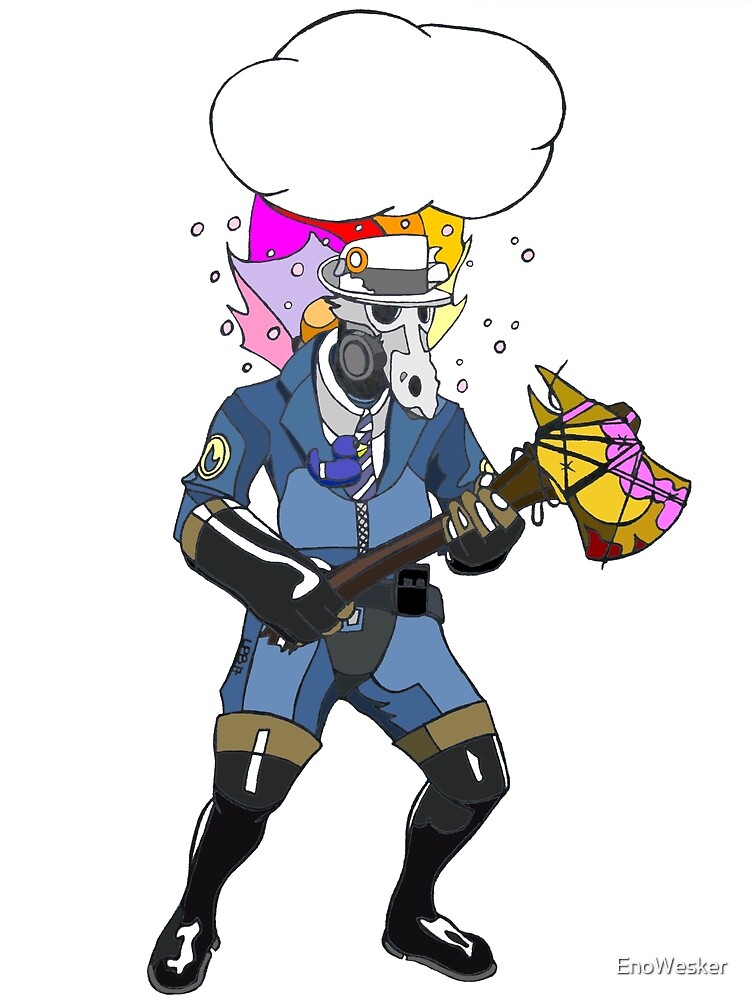 "Blu FemPyro - Team Fortress 2" Photographic Print by EnoWesker | Redbubble