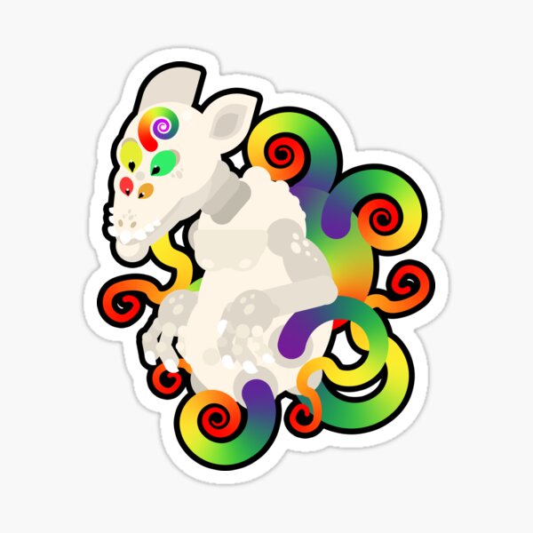 "Rainbow Caster " Sticker for Sale by WeavingDose | Redbubble
