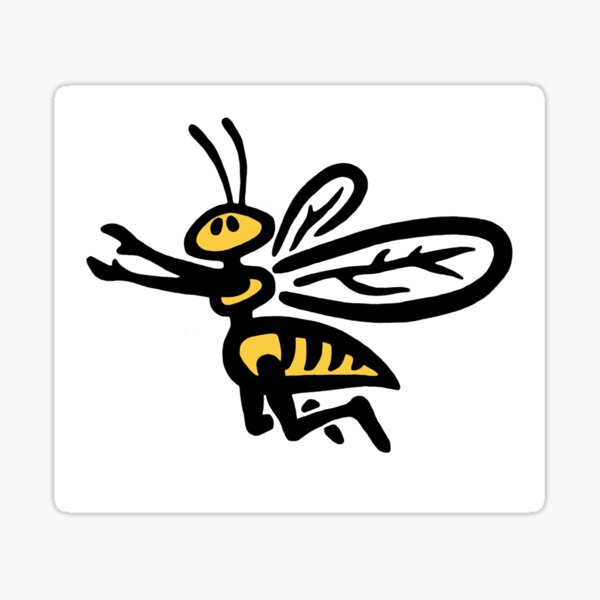 "Yellow Jacket - (full color)" Sticker for Sale by myshirtylaundry ...