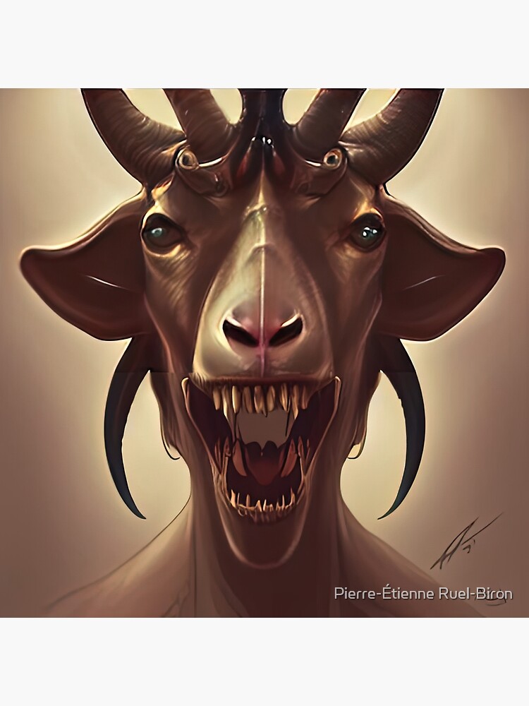 "The Evil Goat Halloween 2022" Poster for Sale by The-Art-Flow | Redbubble