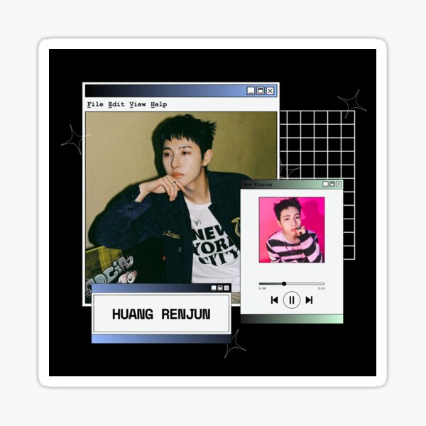 "Renjun design (computer inspired)" Sticker for Sale by Kpopallnight ...