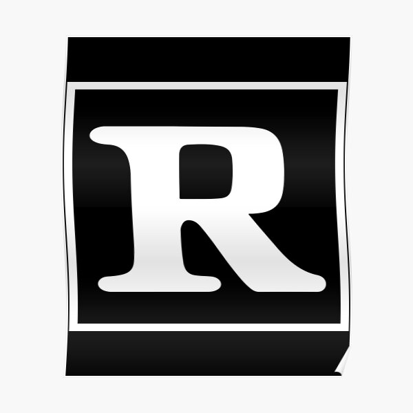 "R Rated" Poster for Sale by baliszsancii | Redbubble