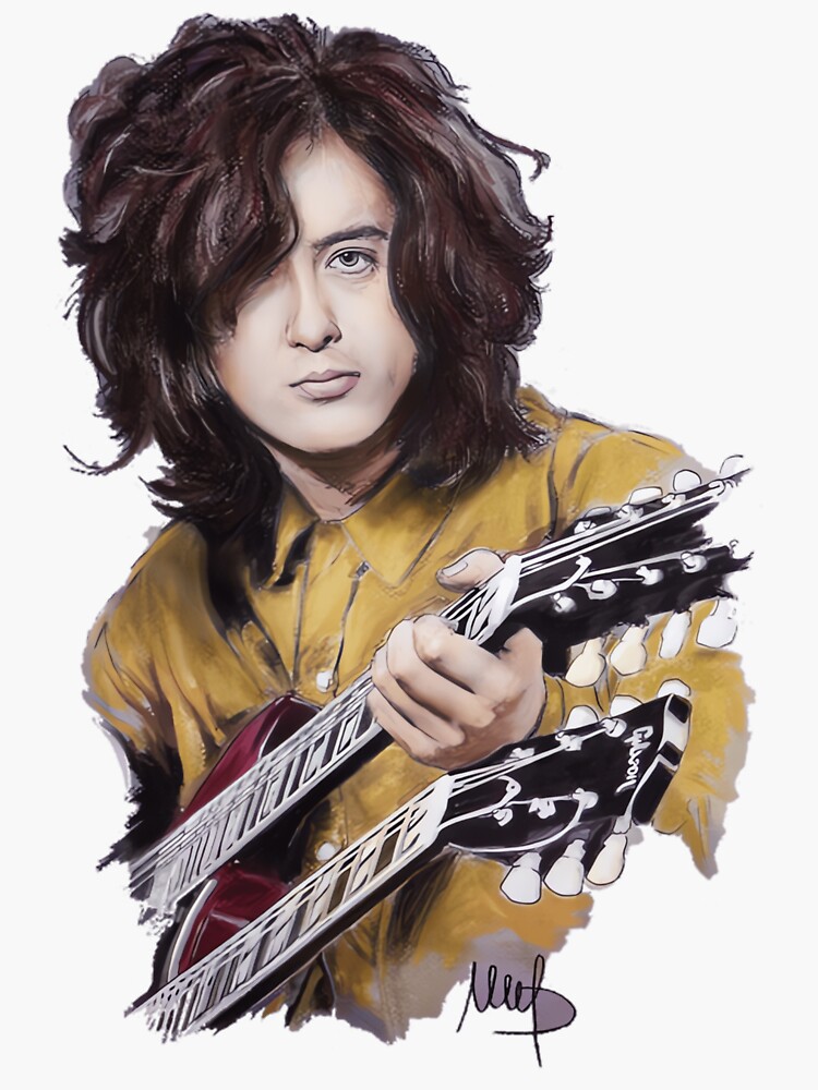 "2 jimmy page melanie d transparent" Sticker for Sale by mahafoherrary ...