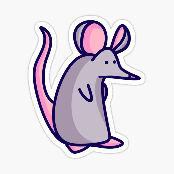 "Rat" Sticker for Sale by Scaredmushroom | Redbubble