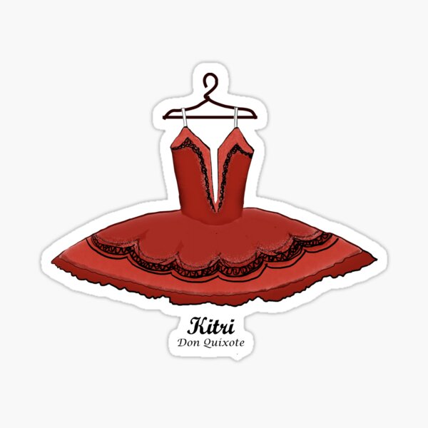 "Kitri's red ballet tutu from Don Quixote Ballet" Sticker for Sale by ...