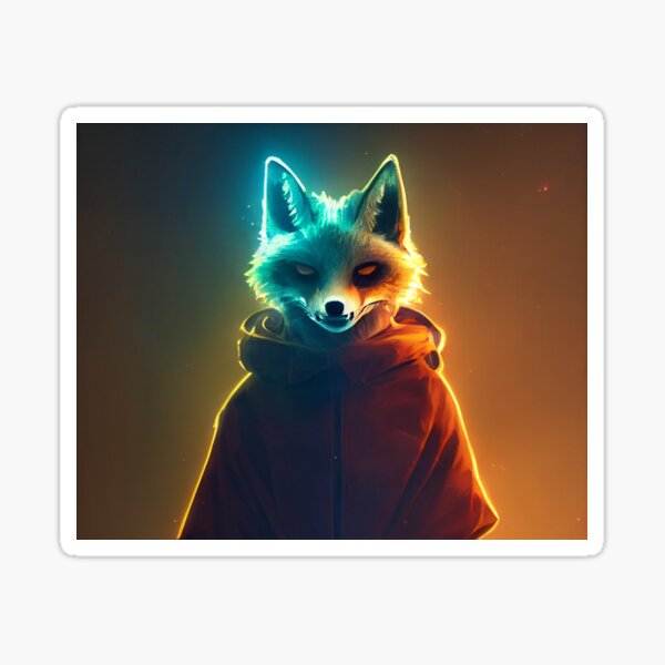 "Sinister Wolf" Sticker for Sale by La-Paqui | Redbubble