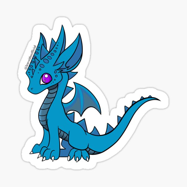 "Blue Dragon" Sticker for Sale by Leave-It-Be | Redbubble