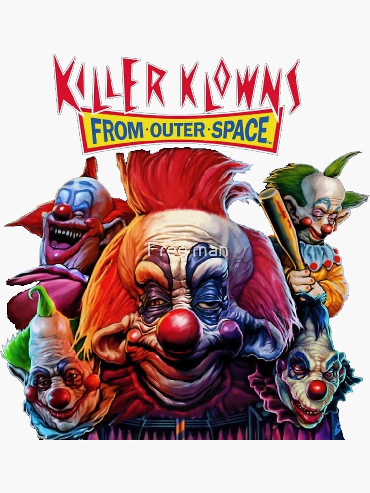 "Killer Clowns From Outer Space" Sticker for Sale by Freeman2022 ...