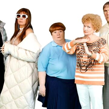 "Kath & Kim: Our Effluent Life - Kath, Kim, Sharon, Kel & Brett" Sticker for Sale by ...