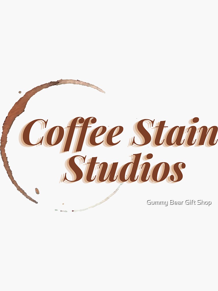 "Coffee Stain Studios - Aesthetic Coffee Quote" Sticker for Sale by ...