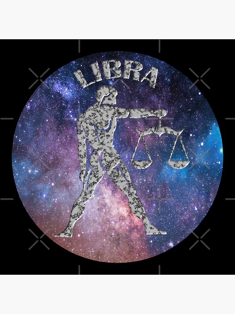 "Libra Astrology Zodiac Sign Design - Libra Man Holding Scales of ...