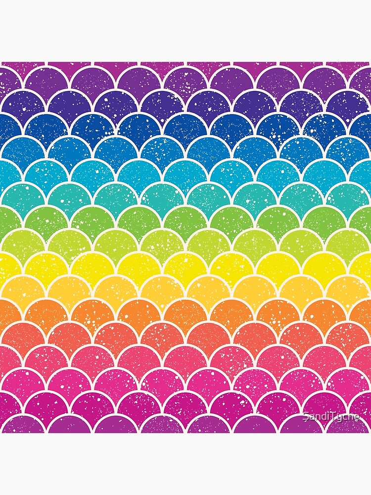 Glitter Mermaid Scales Background