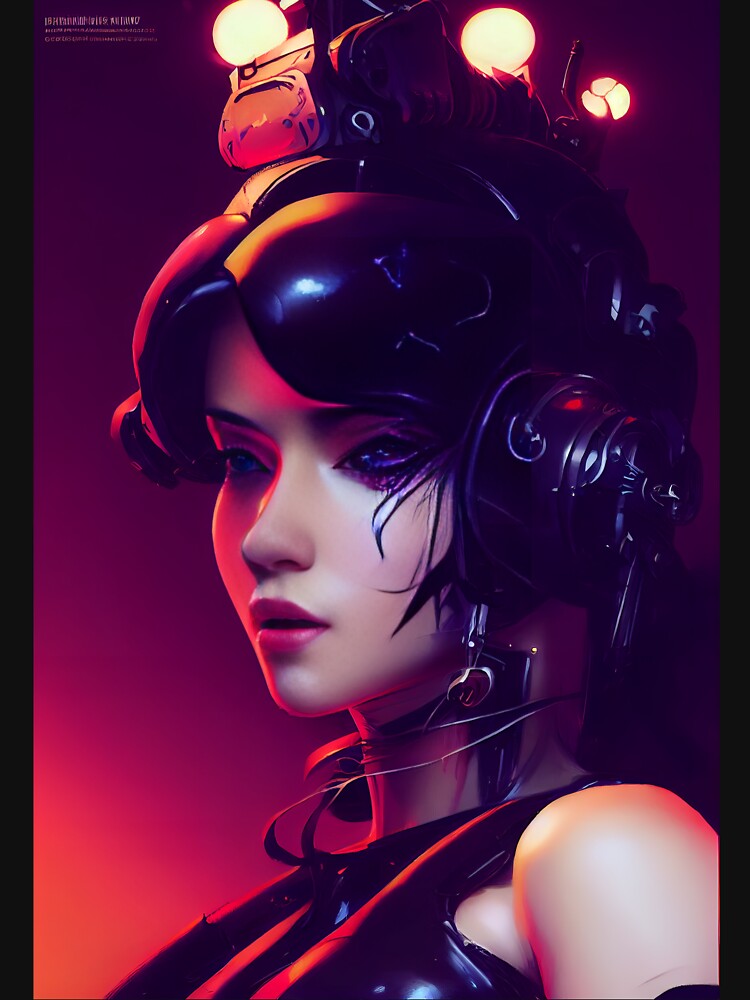 "Cyberpunk Android" T-shirt for Sale by MidJourneymen | Redbubble ...