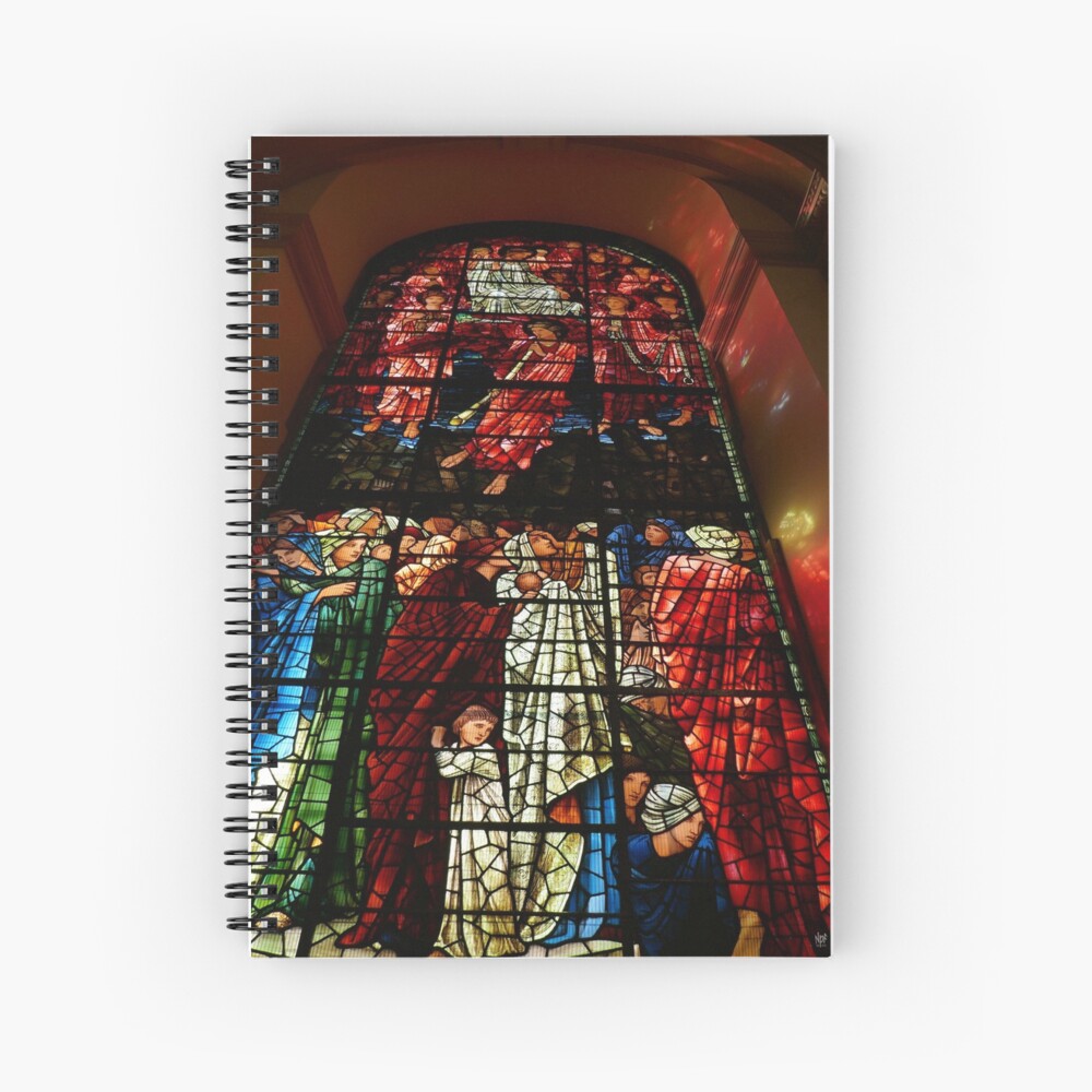 "EDWARD BYRNE JONES WINDOW, BIRMINGHAM, ENGLAND" Spiral Notebook by ...