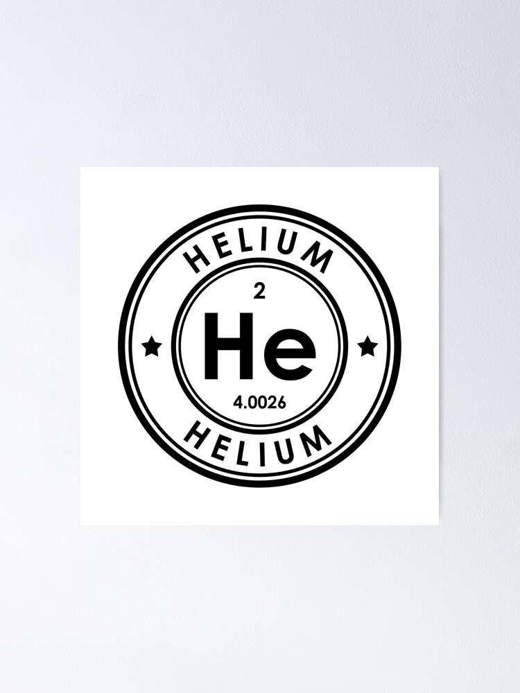 "Helium Element" Poster for Sale by Emllea | Redbubble