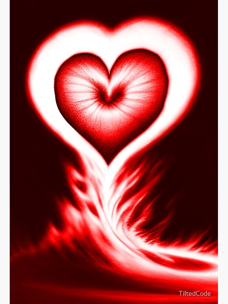 "Heart Flash" Poster for Sale by TiltedCode | Redbubble