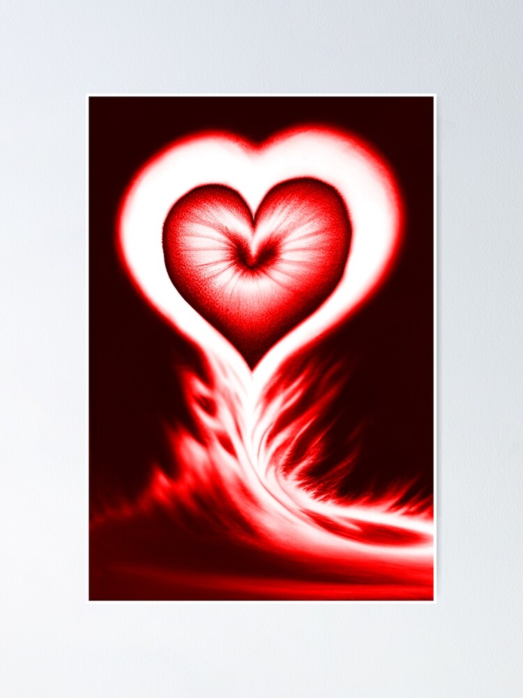"Heart Flash" Poster for Sale by TiltedCode | Redbubble