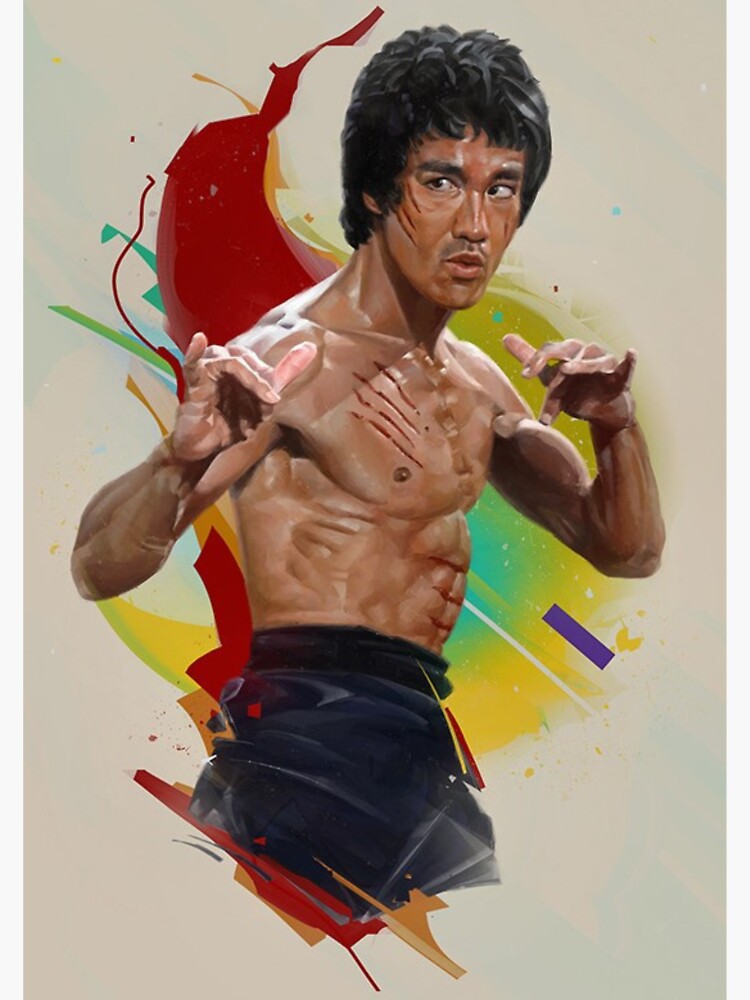 "Bruce Lee" Sticker for Sale by dhanly | Redbubble