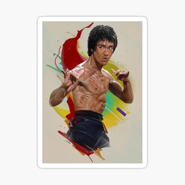 "Bruce Lee" Sticker for Sale by dhanly | Redbubble