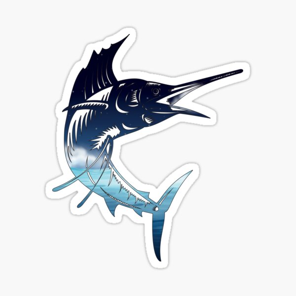 "Starry Night Sailfish" Sticker for Sale by damonasplace | Redbubble