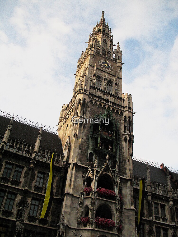 "Clock Tower Munich" by Germany | Redbubble