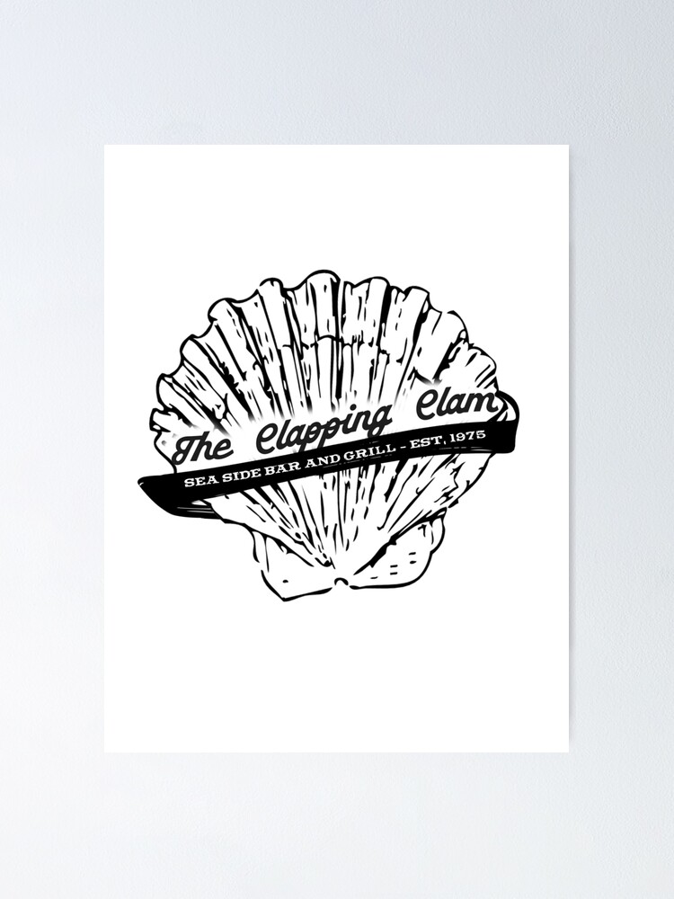 "The Clapping Clam" Poster by nathancowle | Redbubble