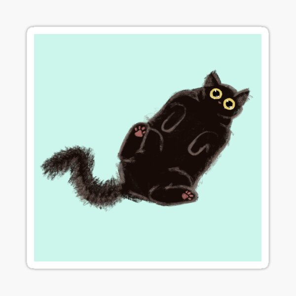 "Zooted Cat (with background)" Sticker for Sale by Mklk-doodles | Redbubble