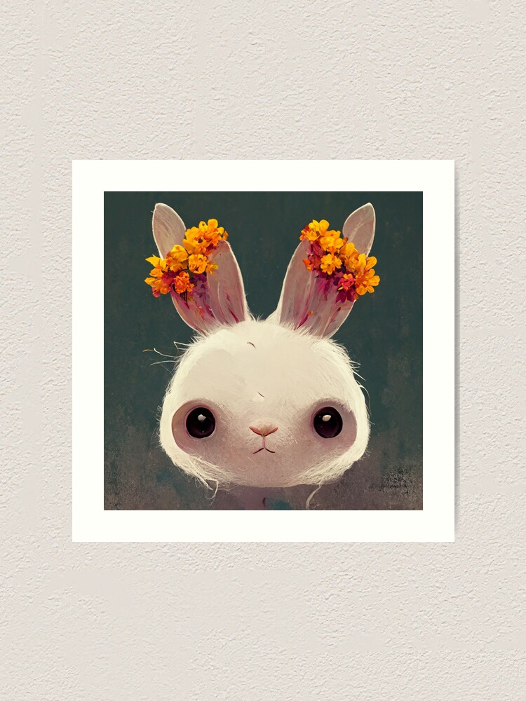 "Portrait Of A Cute Rabbit " Art Print for Sale by petshelter | Redbubble