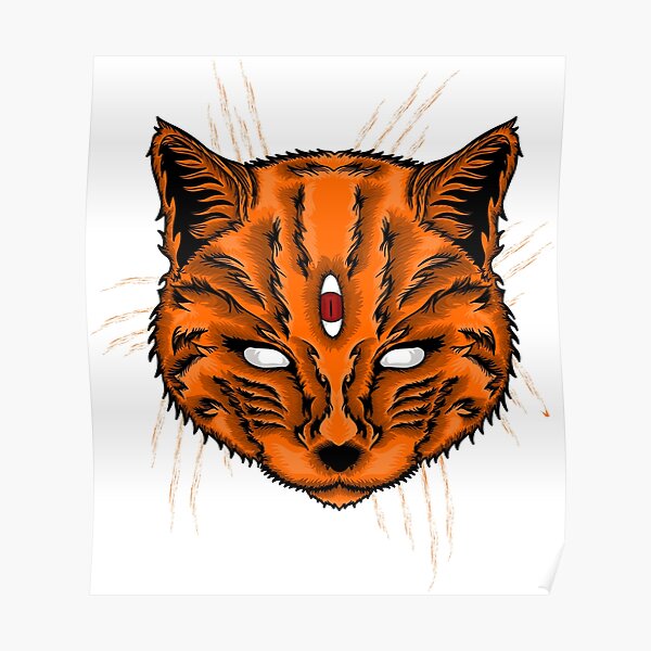 "THE ALIEN CAT" Poster for Sale by RamArts16 | Redbubble