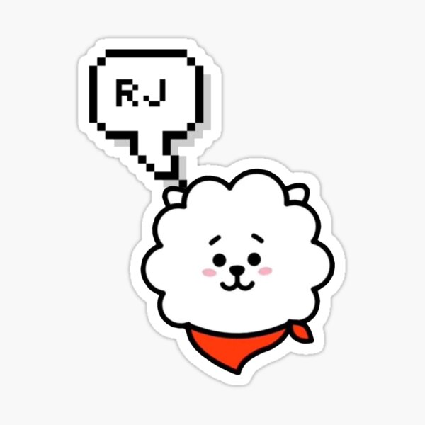 "Bts RJ Jin" Sticker for Sale by Purport | Redbubble