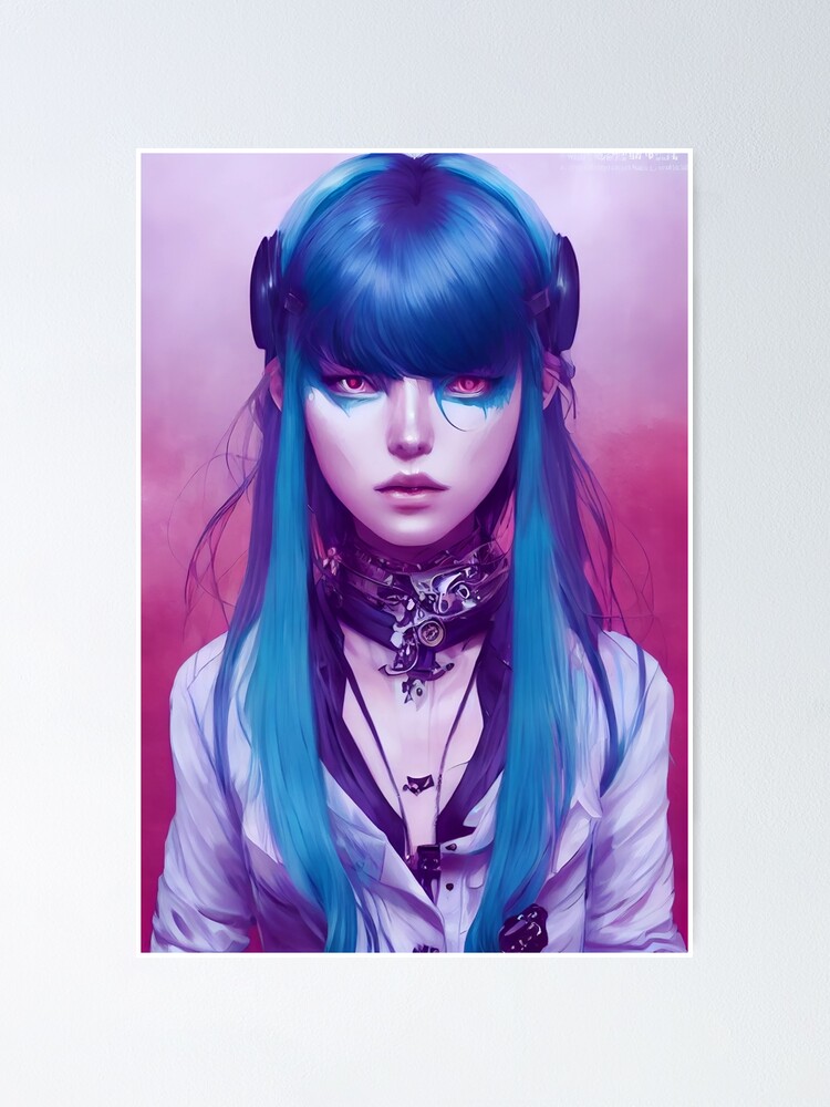 "Neon Punker Lucy" Poster for Sale by TheAzureMage | Redbubble