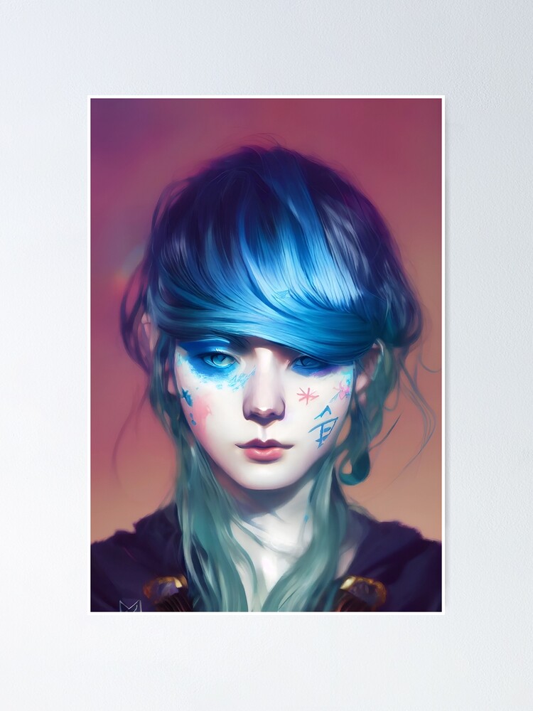 "Neon Punker Lynn" Poster for Sale by TheAzureMage | Redbubble