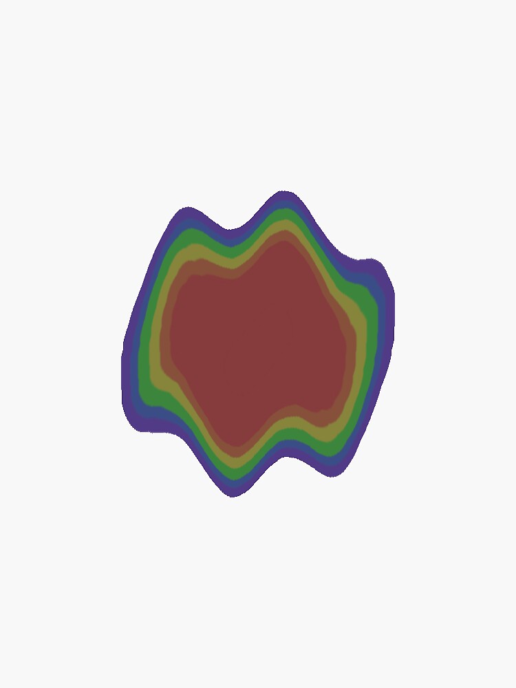 "rainbow puddle" Sticker for Sale by poovy | Redbubble