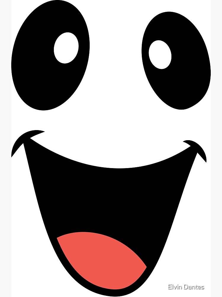 Happy Ghost Face Poster By Elvindantes Redbubble