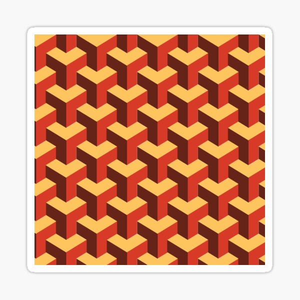 "Tri-color pattern 01" Sticker for Sale by peterscarfo | Redbubble